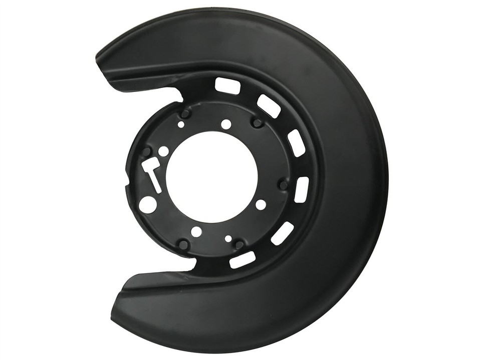 LH & RH Rear Black Brake Rotor Backing Shield Plates For 1965-82 Chevy ...