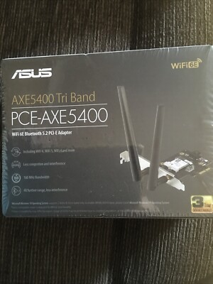 ASUS AXE 5400 Tri Band PCE PCI-E Adapter WiFi 6E Bluetooth 5.2 | eBay UK