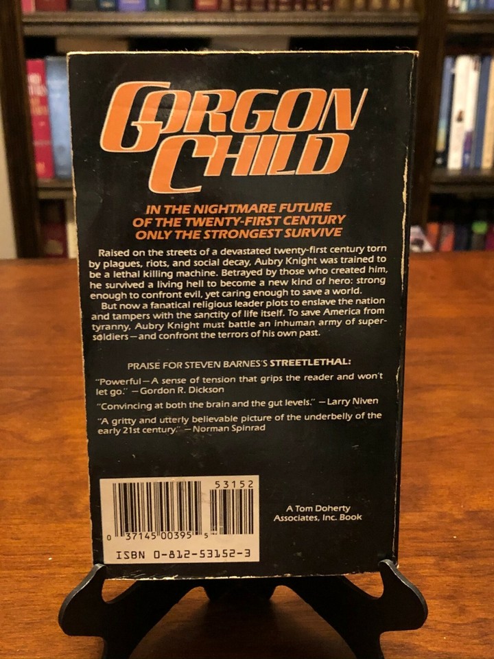 GORGON CHILD by Steven Barnes (Aubrey Knight Series) 1ST EDITION - 2ND ...