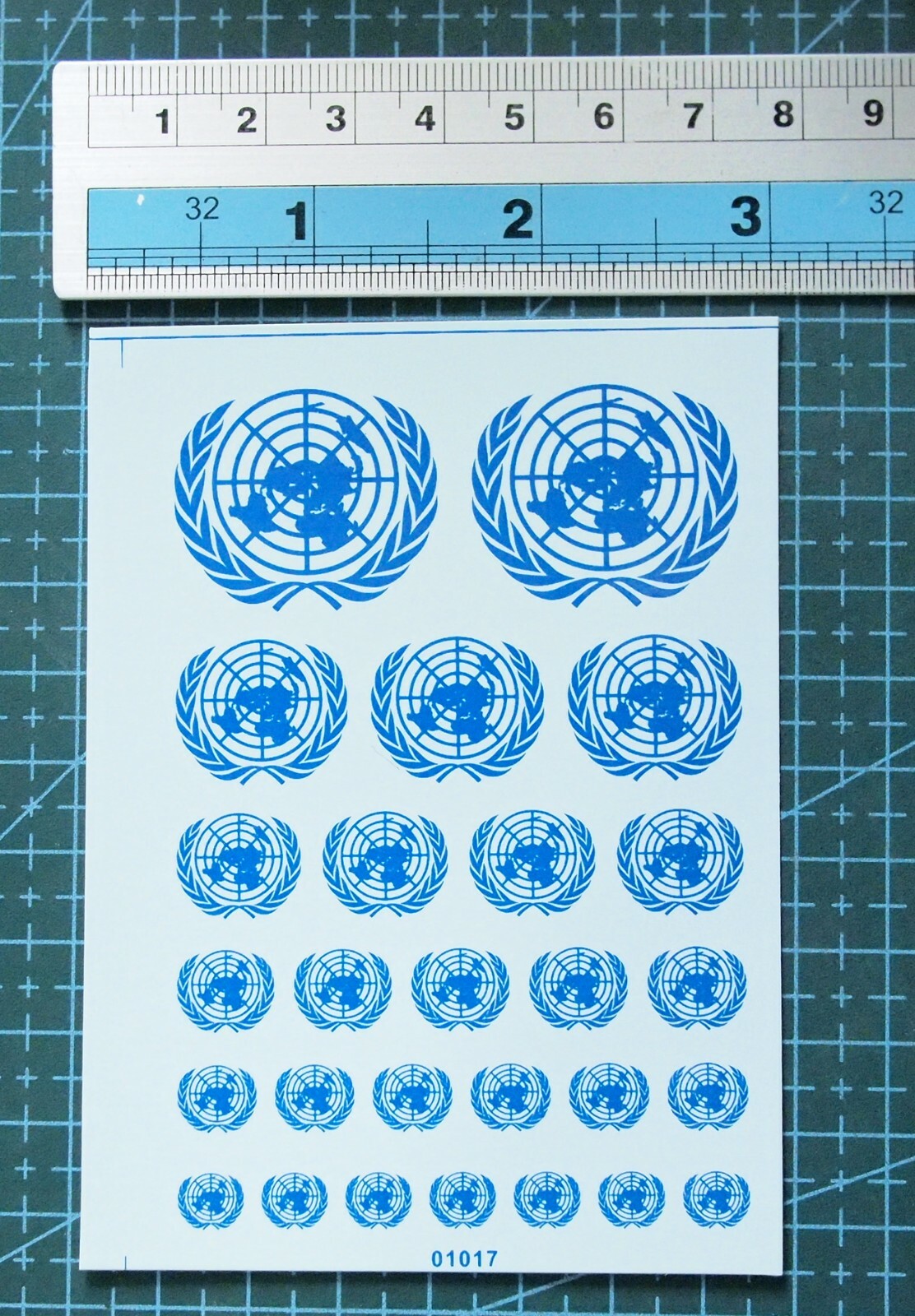decal UN United Nations for different scales model kits (blue-2) 01017 ...