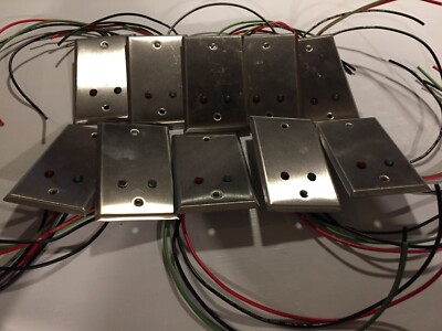 Lot of 10 , Mulberry Plates , Stainless Steel, LED indicators, Open Box ...