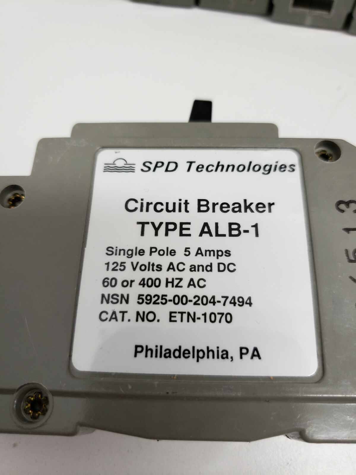 5925002047494 SPD Technologies ALB-1 5amp Circuit Breaker (27 Units) | eBay