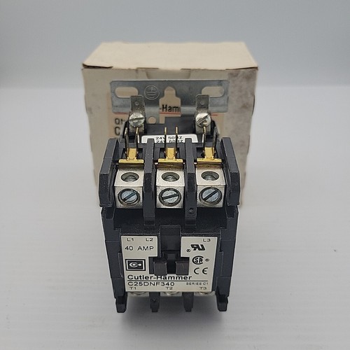 Eaton, C25DNF340T, Definite Purpose Contactor 24vac Coil 40a Cutler ...