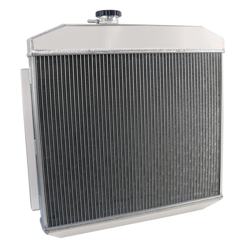 Aluminum 4 Row Radiator For 1955-1957 1956 CHEVY BELAIR BEL AIR 6CYL V8 ...
