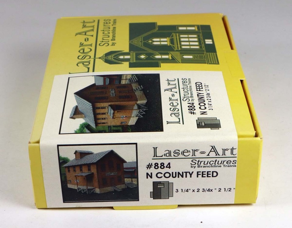 Laser-Art Structures #884 County Feed Building Kit 1/160 N Scale | eBay