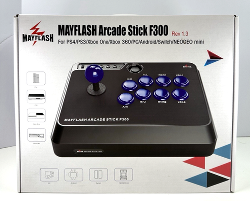 MayFlash F300 Arcade Stick Fighting Joystick - Switch PS4/PS3/Xbox One ...