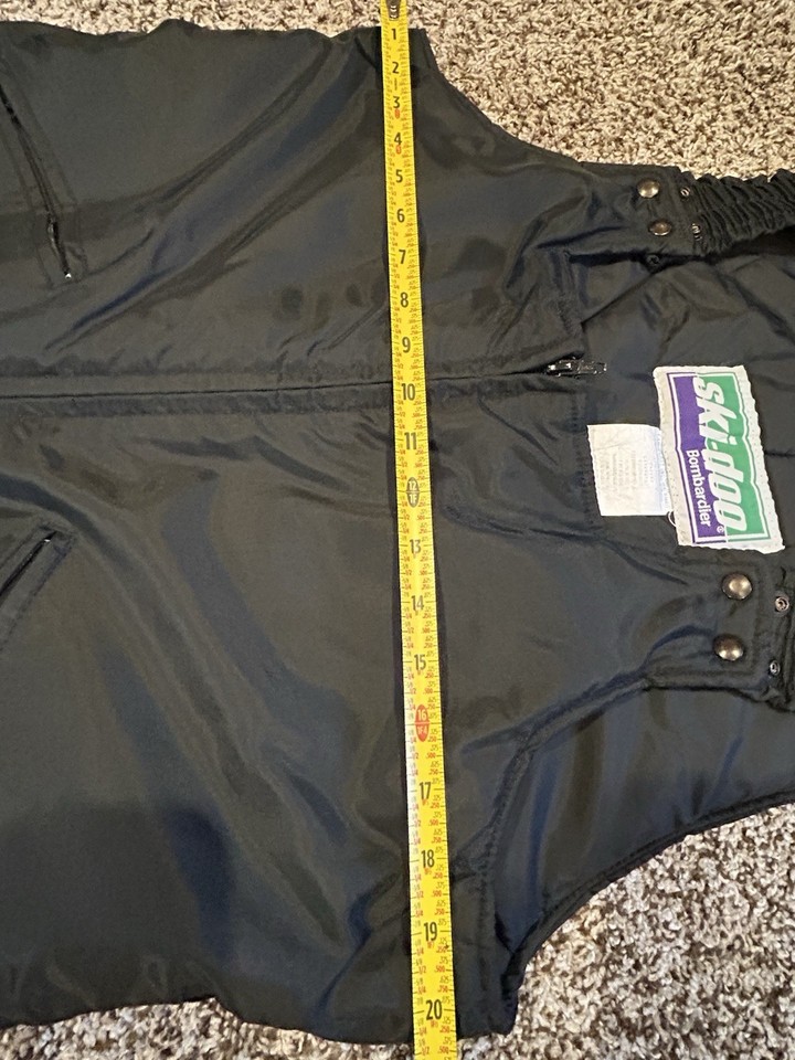 Vintage Skidoo Snowmobile Bibs Snow Pants Mens L Black Overalls ...