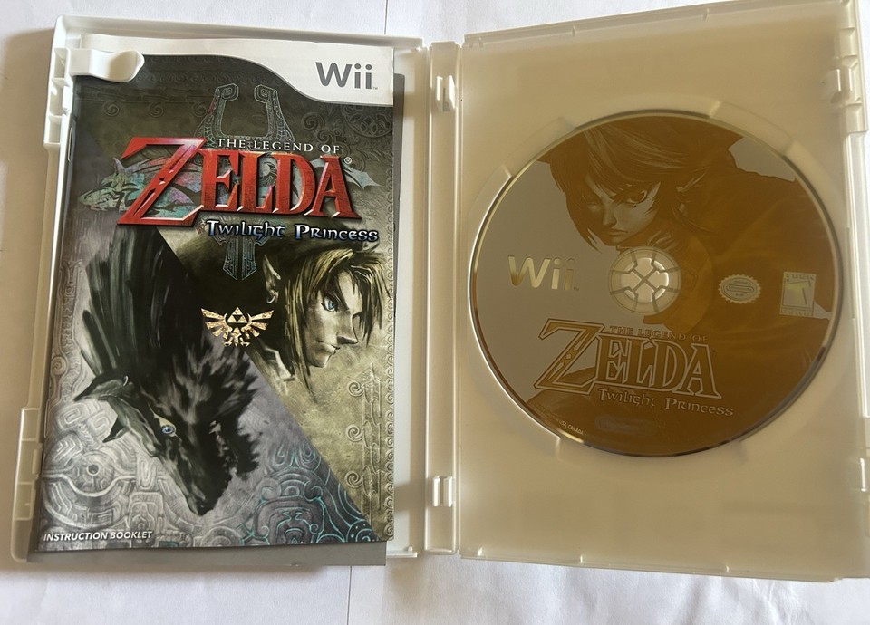 NINTENDO WII THE LEGEND OF ZELDA TWILIGHT PRINCESS GAME W/MANUAL ...