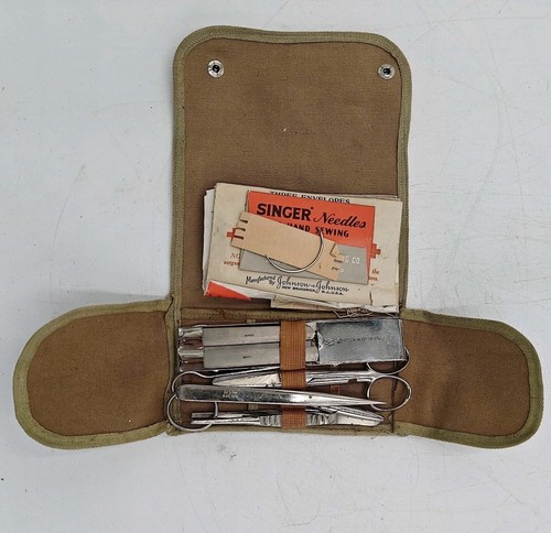 Vintage Surgical Instrument Kit First Aid Tools Needles Red Cross ...