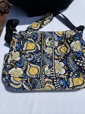 Vera Bradley Ellie Blue Elephant Paisley Diaper Bag w/ Shoulder Strap ...