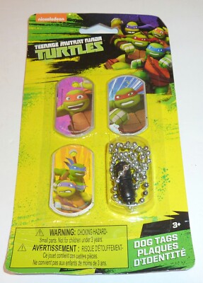 Ninja Turtles Nickelodeon Teenage Mutant Vintage TMNT Dog Tags (3) | eBay