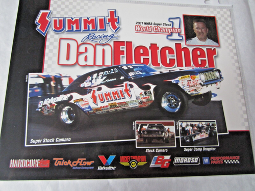 NHRA 2001 Dan Fletcher Summit Racing Camaro WC Super Stock Drag Racing ...