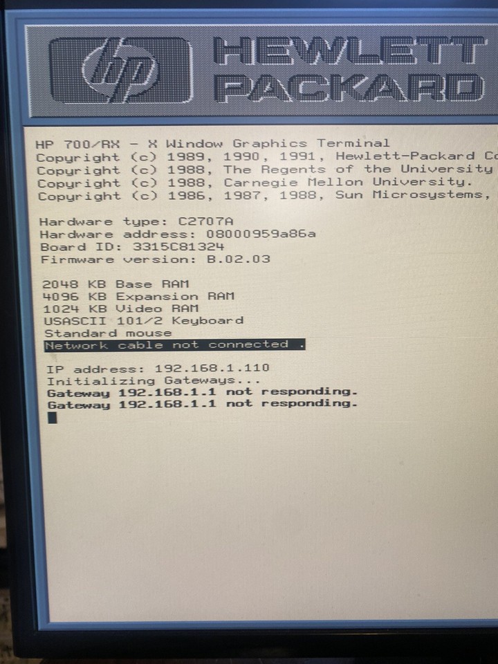 Hewlett Packard HP 700/RX Ca/Ga RISC Computer Terminal | C2703A | eBay