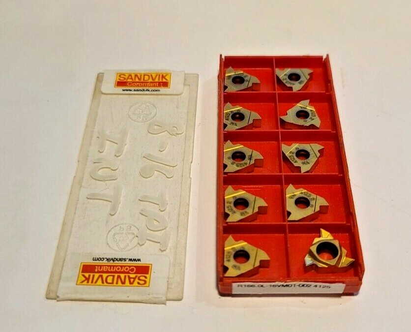 R166.0L 16VM01 002 4125 SANDVIK ** 10 INSERTS ** FACTORY PACK | eBay