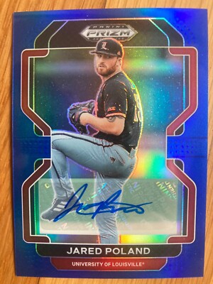 2022 Panini Prizm Draft Picks - #PDP172 Jared Poland Blue Autograph 45/ ...