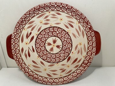 Temp-Tations 11” plate Old World Design cooking ware Platter Multicolor ...