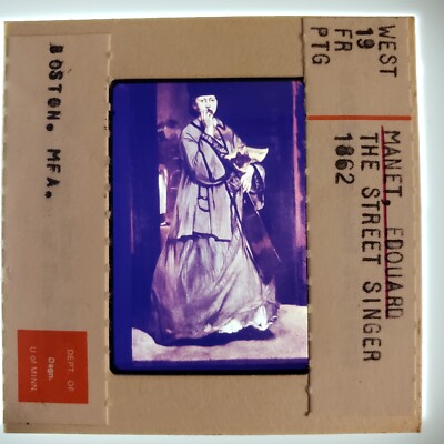 Edouard Manet The Street Singer 1862 Art 35mm Slide | eBay