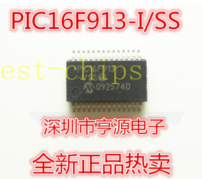 10pcs PIC16F913 PIC16F913-I/SS SSOP28 #K1995 | eBay