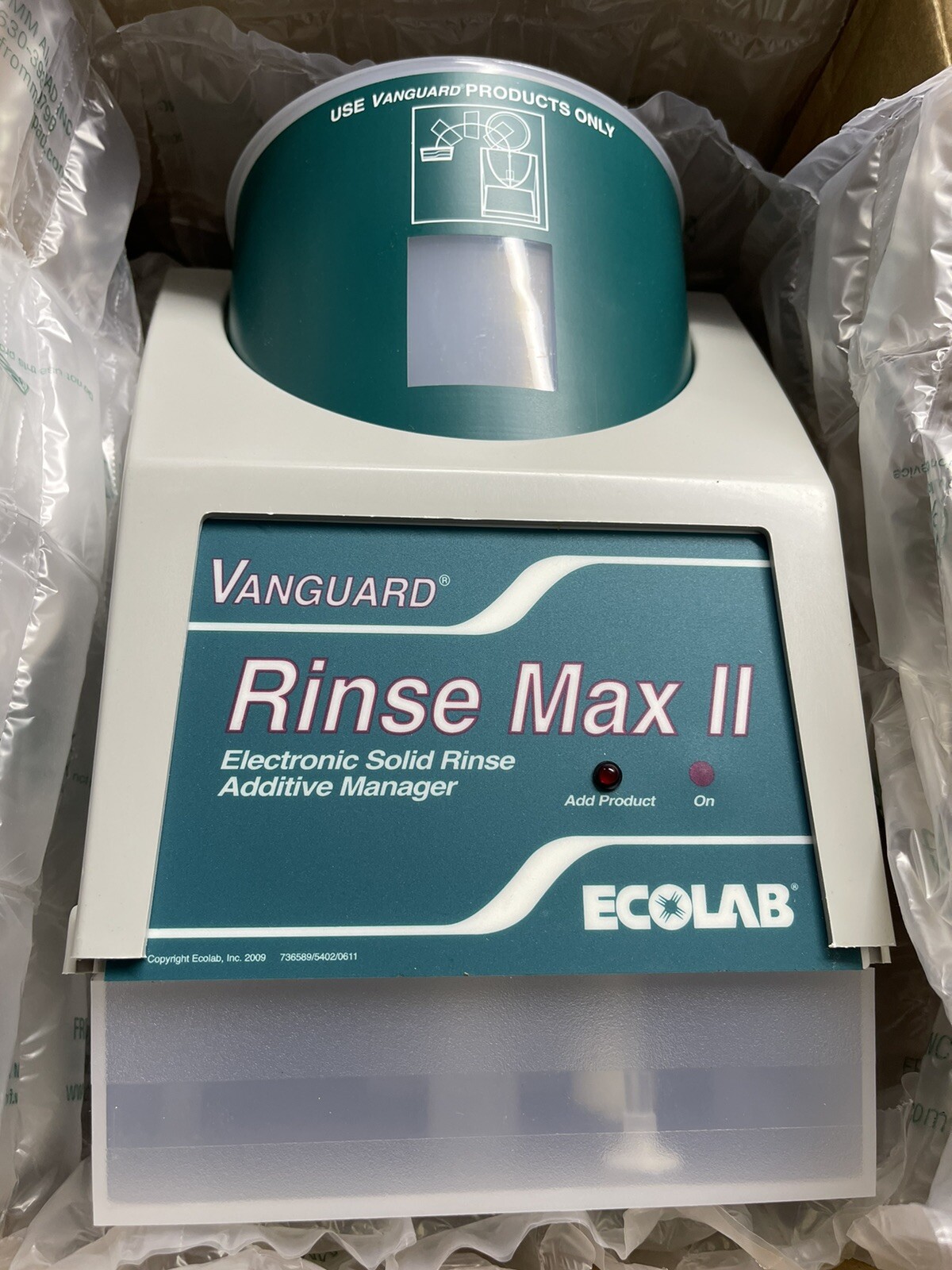 Ecolab 92181494 Rinse Max II Vanguard Electronic Solid Rinse Additive ...