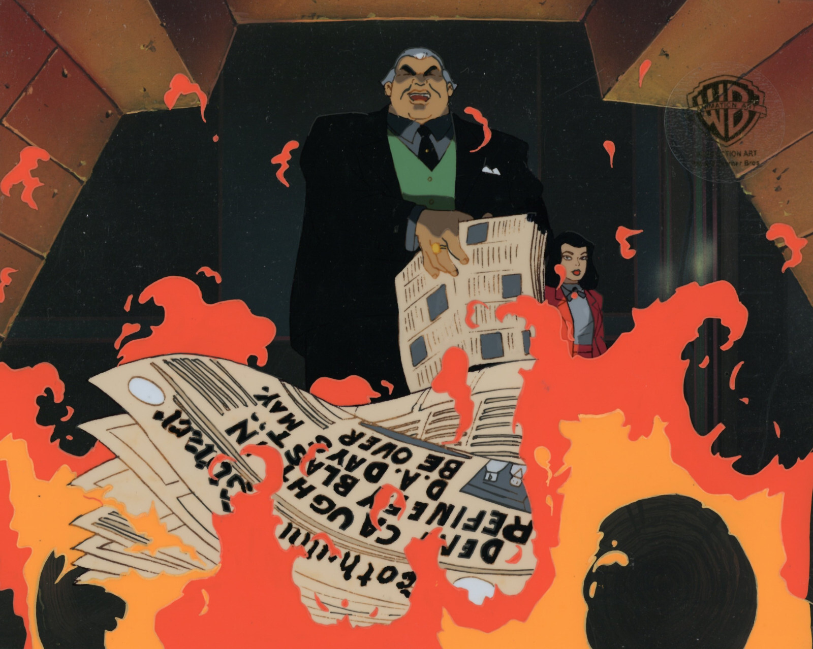 Batman the Animated Series- Original Cel/OBG-Rupert Thorne/Candice-Two ...