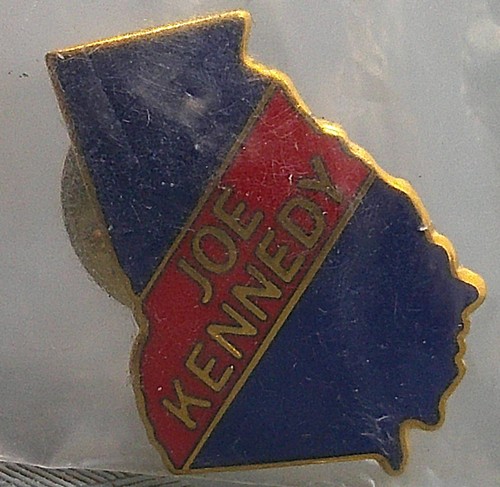 Vintage Joe Joseph Kennedy Campaign Pin Georgia State Senate Red Blue ...