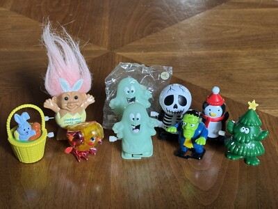 9 Wind Up Toys Holiday Lot Halloween Christmas Easter Penguin Ghost ...