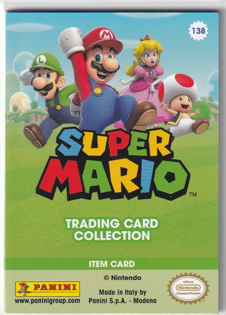 Panini Super Mario Trading Cards Karte Nr. 138 Item Card ? Block | eBay