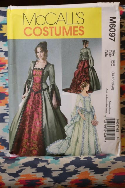 McCalls Sewing Pattern M6097 Sizes 14-20 Misses Victorian Costume Uncut ...