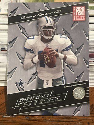 Quincy Carter 2003 Donruss Elite Masks Of Steel Rookie /400 Cowboys ...