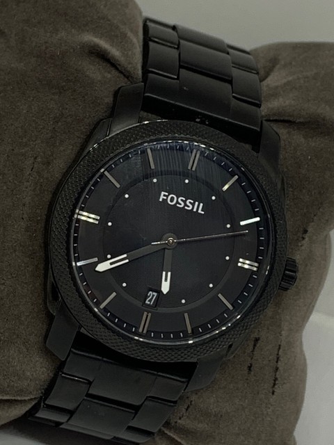 Fossil FS4775 Men's Stainless Steel Analog Black Dial Quartz Wrist ...