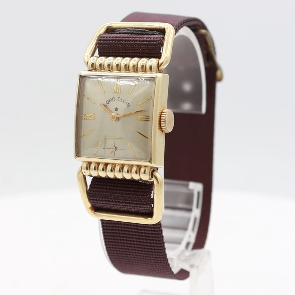 Vintage Lord Elgin Driver's Men's Mechanical Wristwatch 559 USA 14k ...