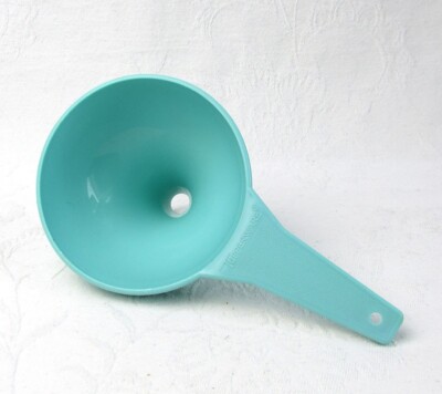 Vintage Tupperware 'Hershey Kiss' Shaped Funnel #1227-12 - Teal, Aqua ...
