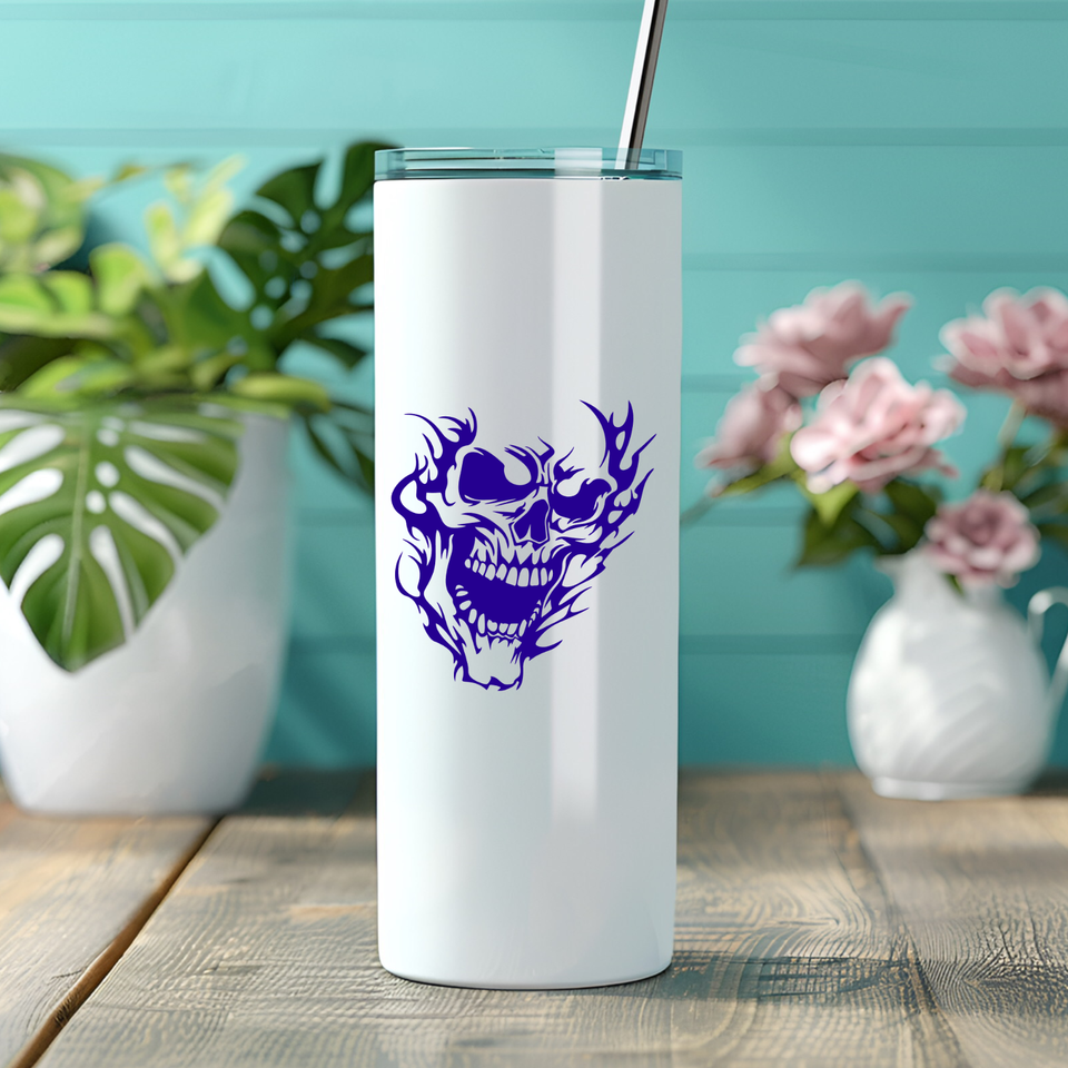 Screaming Evil Skull Decal Sticker Car Truck Tumbler Window JDM 22 ...