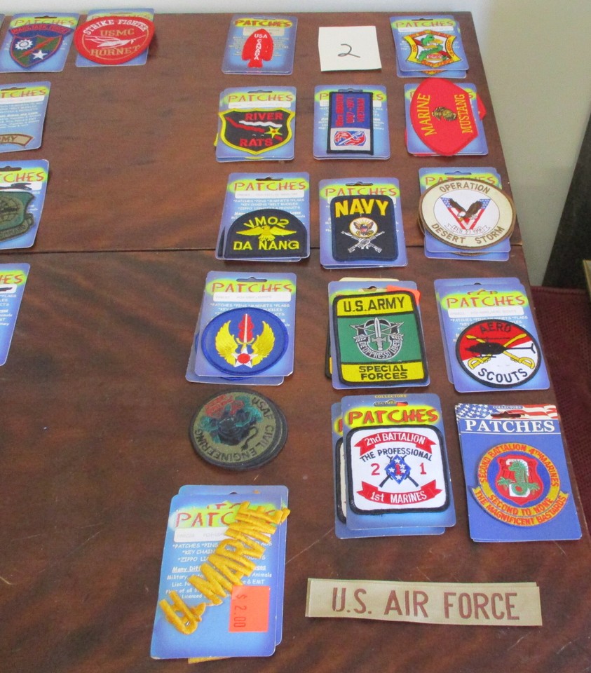 385 Military Patch Insignia Collection Army Marines Air Force Specs Div ...