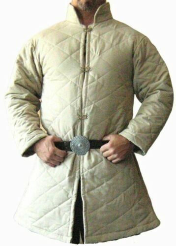 Medieval GAMBESON Coat Renaissance LARP SCA Padded Aketon Armor NEW | eBay