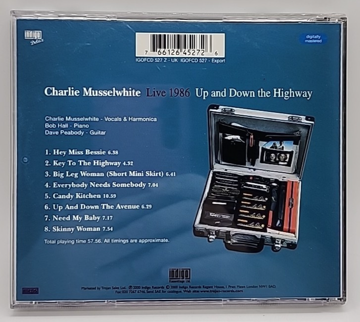 Live 1986-Up & Down the Highway by Charlie Musselwhite (CD, 2000 ...