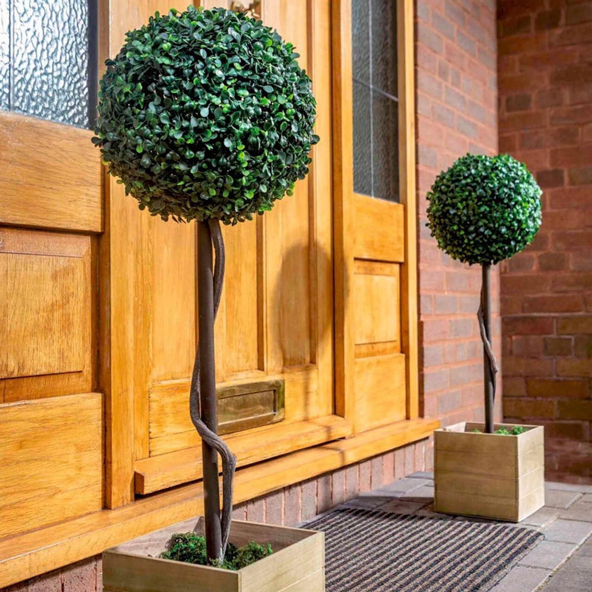 Artificial Topiary Ball Trees 3.5' UV Resistant Artificial Cedar