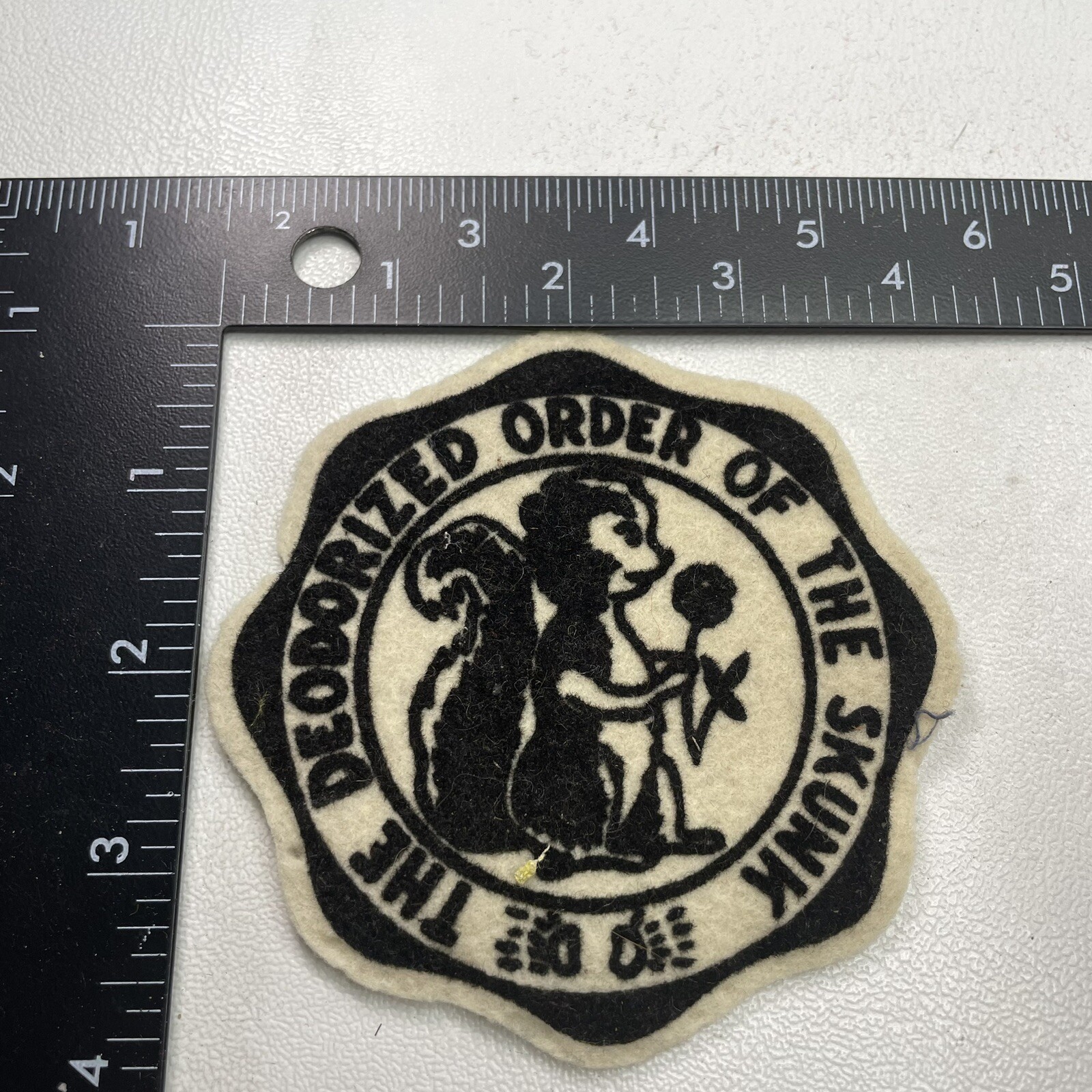 Vintage c 1950s THE DEODORIZED ORDER OF THE SKUNK Felt Patch (Air Force ...