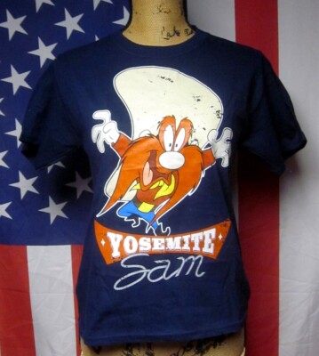 YOSEMITE SAM grouchy med T shirt Looney Tunes ginger cowboy WB bad ...