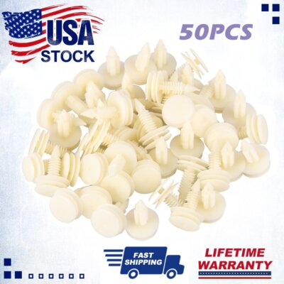50PCS Front Door Trim Panel Retainer Car Fasteners Clips For GM Chevy ...