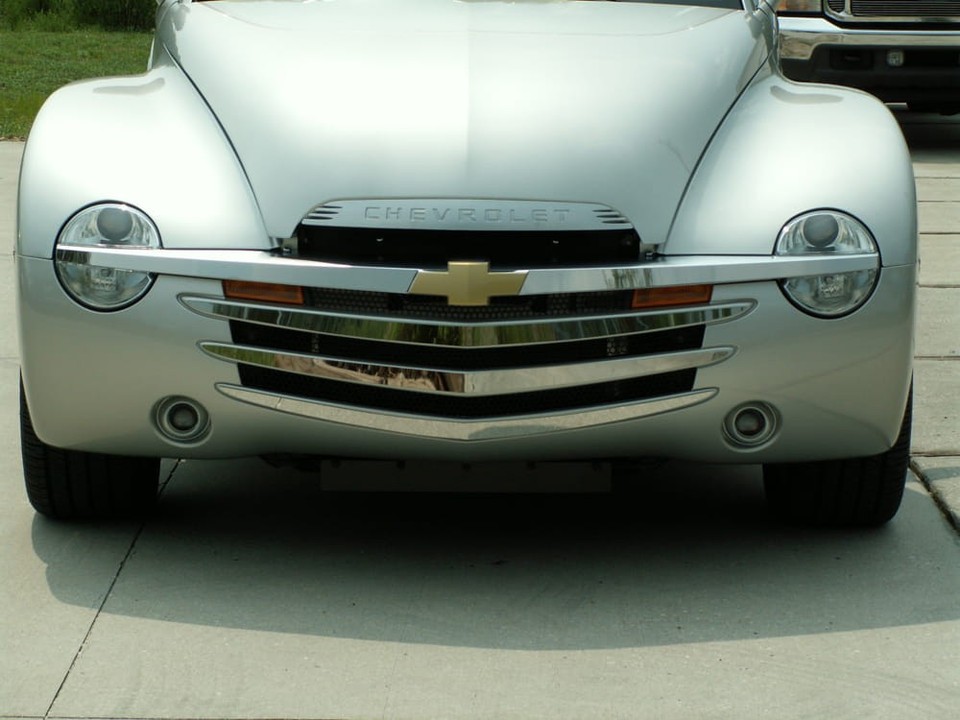 Stainless Steel Front Grille Overlay 3pc fits 2003-2006 Chevy SSR ...