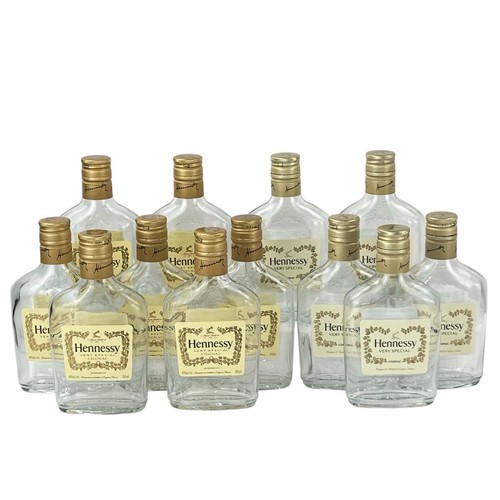 Hennessy VS *Lot of 12* Bottles 200ml Half Pint - EMPTY Henny Glass ...