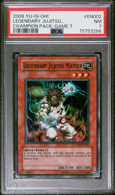2008 YUGIOH CHAMPION PACK CP07-EN002 LEGENDARY JUJITSU MASTER PSA 7 NM ...