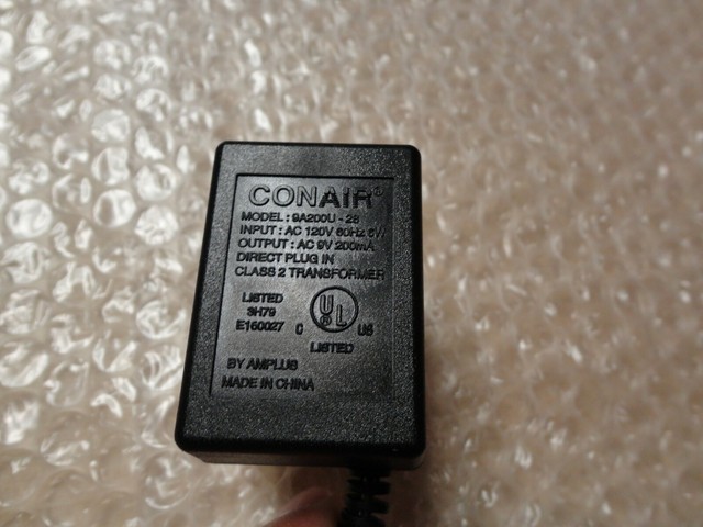 Conair 9a200u-28 Power Supply AC Adaptor 9vac 200ma for sale online | eBay