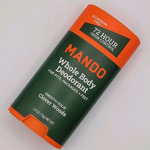 Mando Whole Body Deodorant Smooth Solid Clover Woods Scent 72 Hr ...