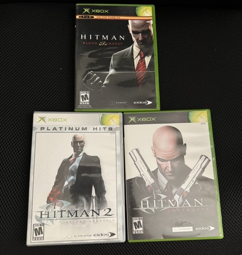 Hitman: Contracts, Silent Assassin, Blood Money - Original Xbox Lot of ...