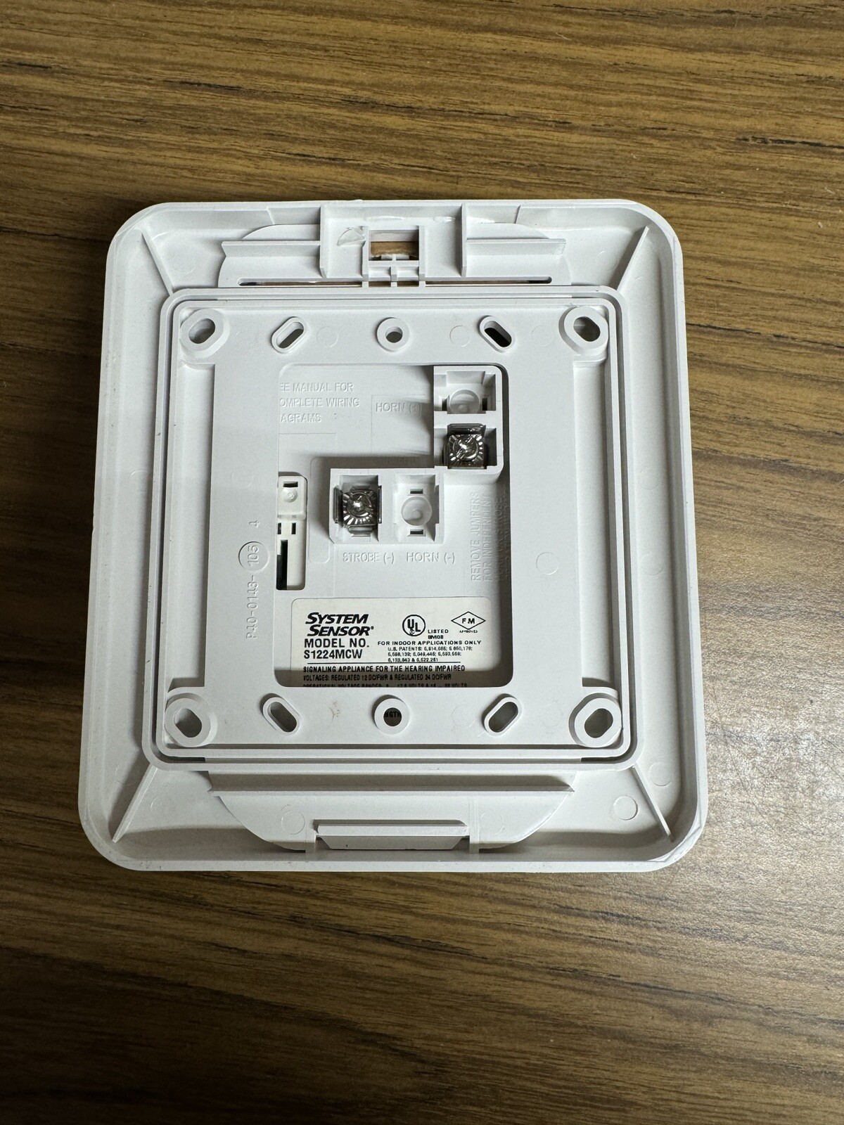 *New* System Sensor S1224MCW Multi Candela Wall Fire Alarm Strobe White ...