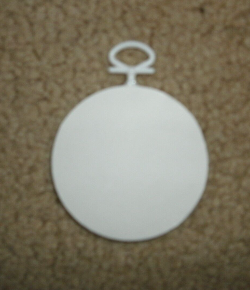 Finished completed cross stitch SWEET BABY rattle Christmas ornament ...