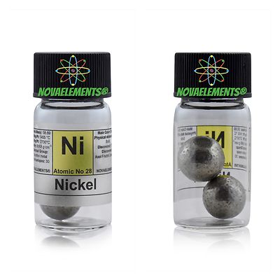 Nickel Metal, Nickel Element Sample, Nickel Spheres 10 Grams 99.95% ...