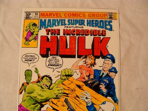 Original 1981 Marvel Super Heroes April #96 Hulk Color Cover Guide | eBay